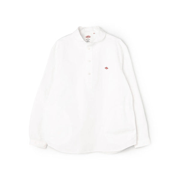 White Round Collar P.O Shirt – MANIFESTO